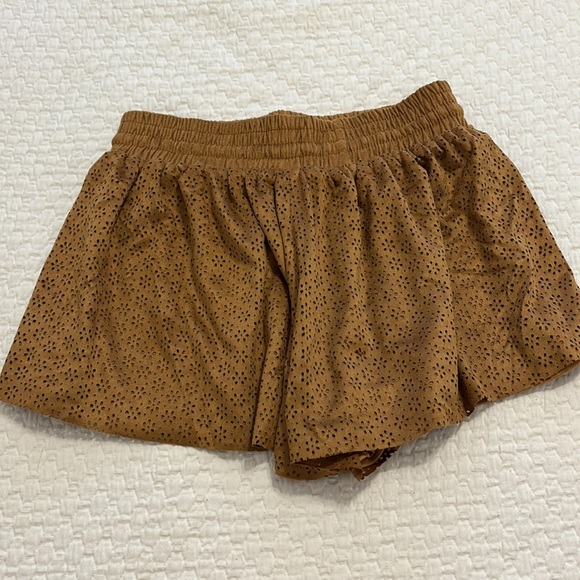 Shorts | Burnt Orange Shorts With Cut Outs | Poshmark